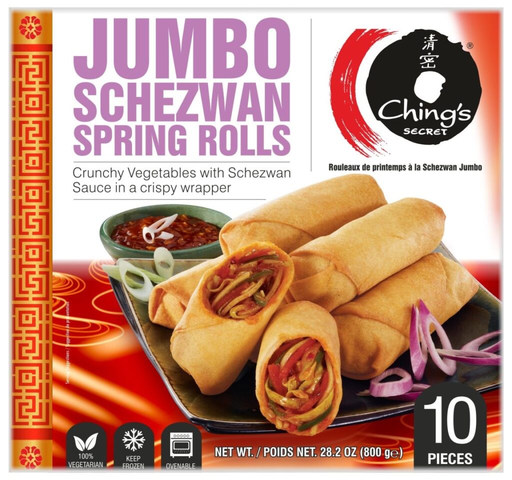 CHINGS JUMBO SCHEZWAN SPRING ROLLS 10PC - Spice Bazaar