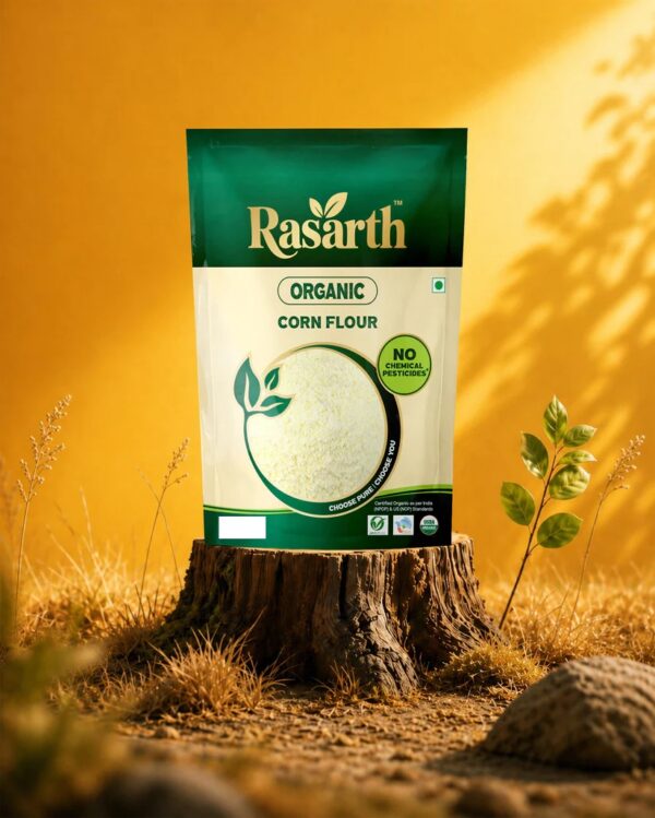 RASARTH ORGANIC CORN FLOUR 2LB - Spice Bazaar